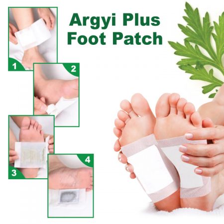 Kingers Argyi Plus Detox Foot Patch (20 Packs / Box- Each pack has 2 ...